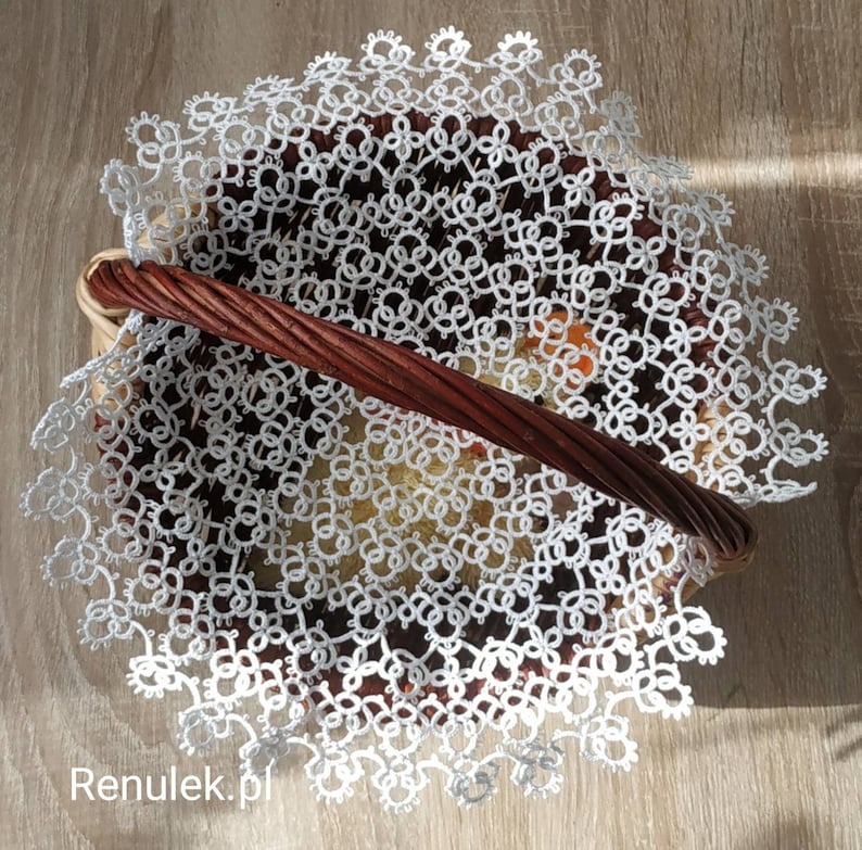 Doily coral Reef PDF Original Shuttle Tatting Pattern by - Etsy