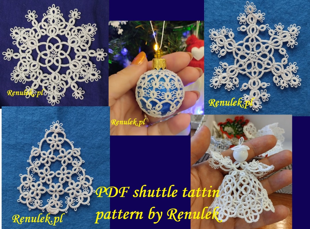 Xmas Treasures2023” PDF Original Shuttle Tatting Pattern by Renulek ...