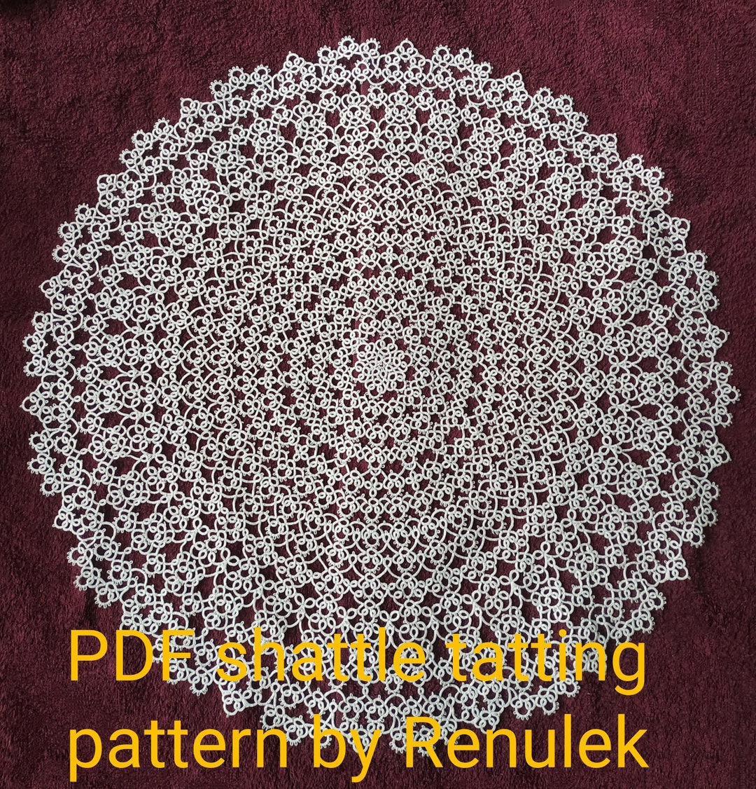 Doily “coral Reef” PDF Original Shuttle Tatting Pattern by Renulek ...