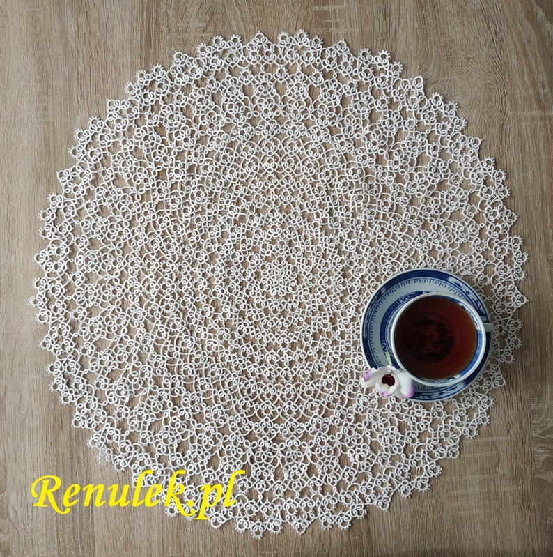 Doily coral Reef PDF Original Shuttle Tatting Pattern by - Etsy