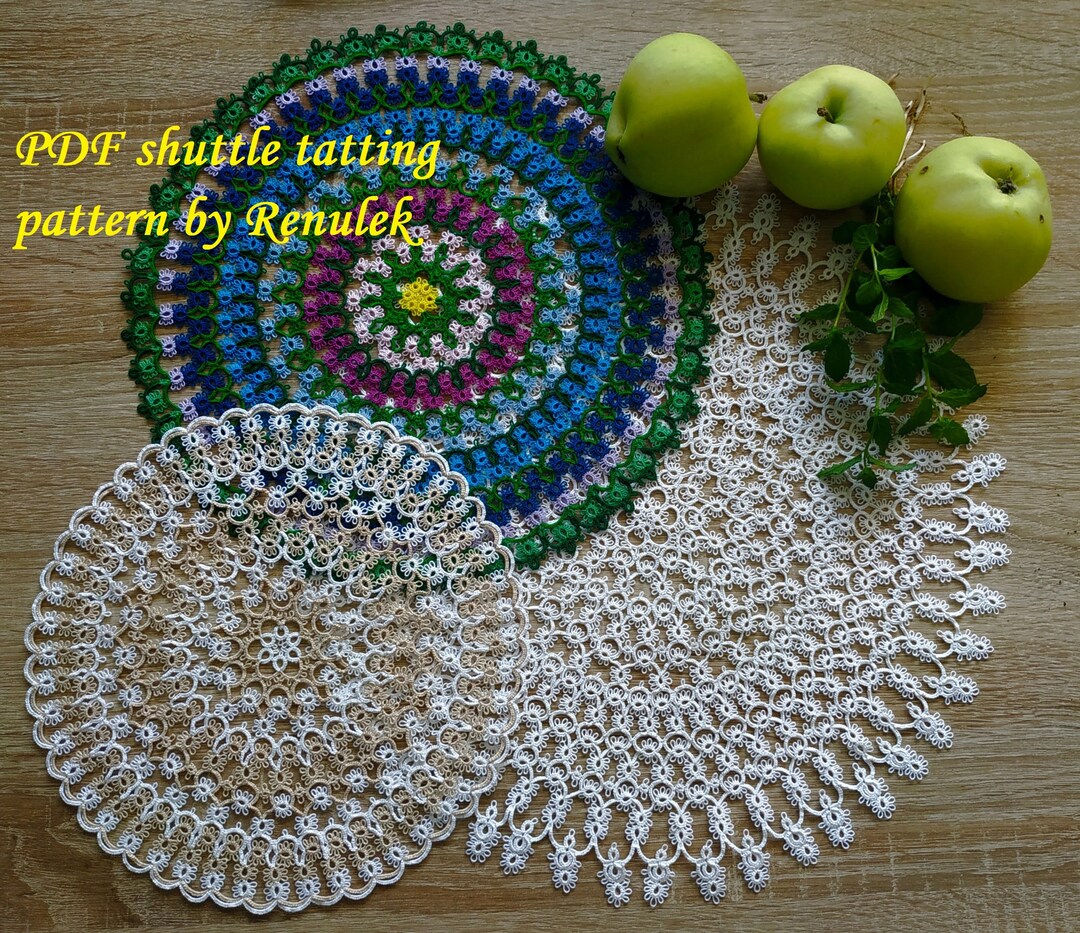 Forget-me-not - Doilies PDF Original Shuttle Tatting Pattern by Renulek ...