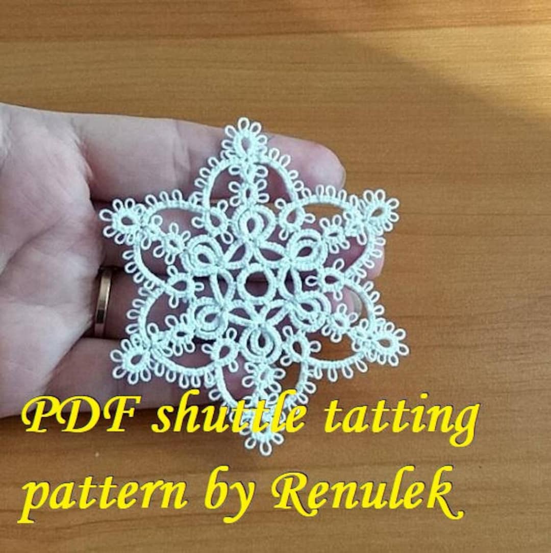 Star „MILA‘PDF Original Shuttle Tatting Pattern. Instant Digital ...