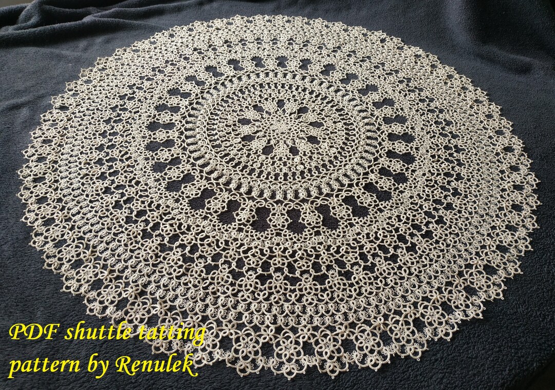 Doily Spring2024” PDF Original Shuttle Tatting Pattern by Renulek ...