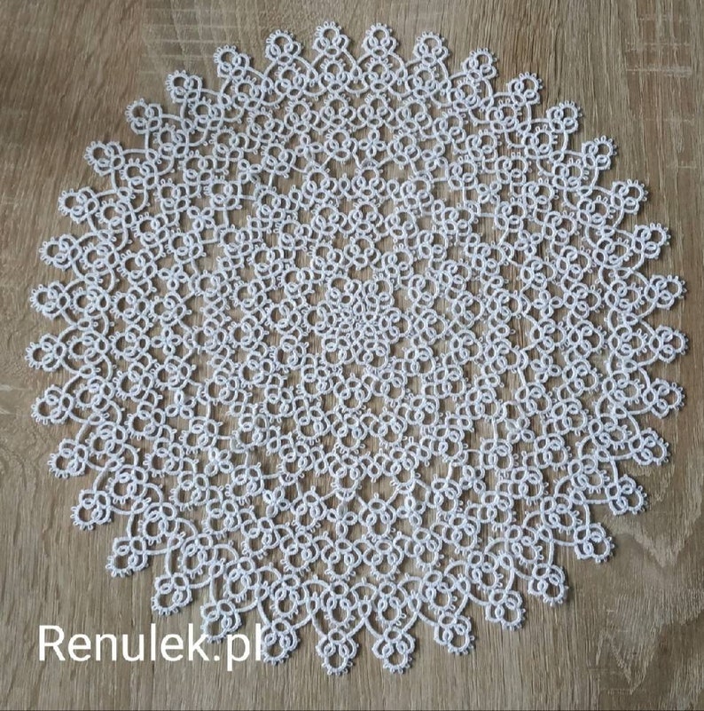 Doily “coral Reef” PDF Original Shuttle Tatting Pattern by Renulek ...