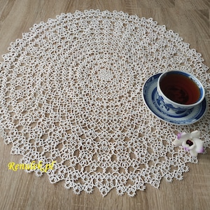 Doily “coral Reef” PDF Original Shuttle Tatting Pattern by Renulek ...