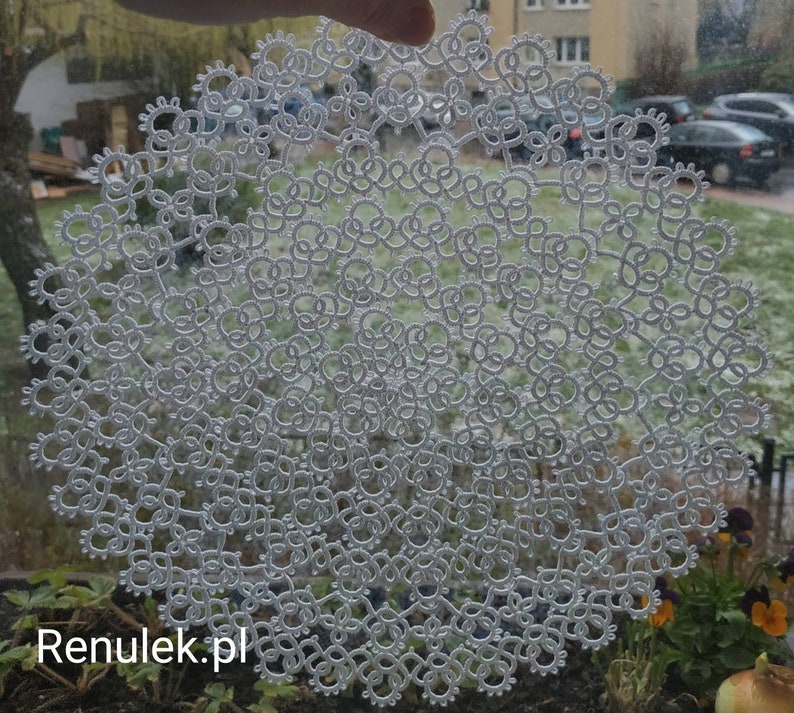 Doily coral Reef PDF Original Shuttle Tatting Pattern by - Etsy