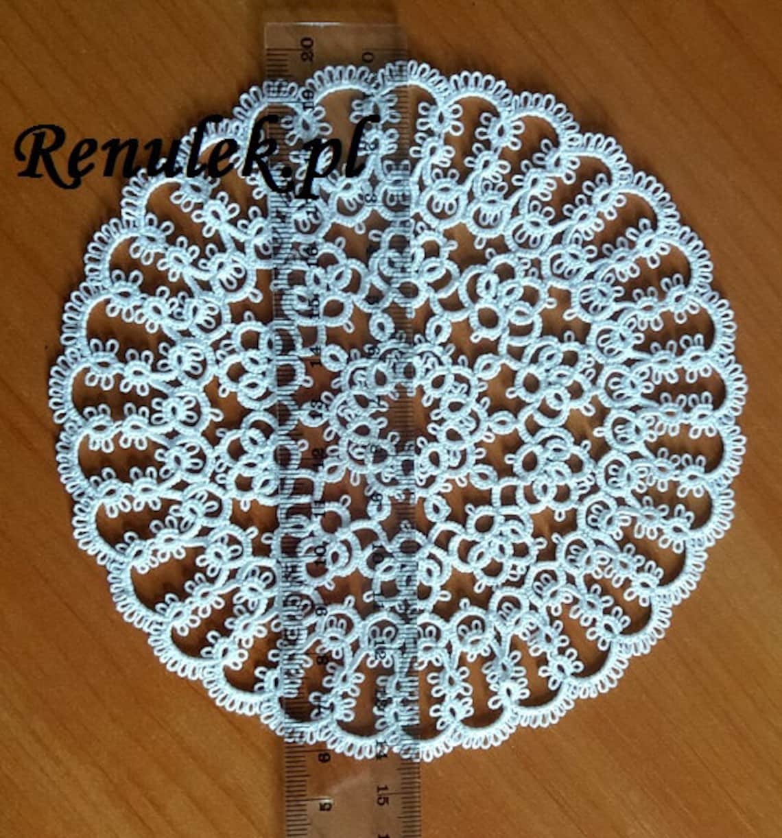 Doily MINI-BEAUTY renulek PDF Original Shuttle Tatting - Etsy