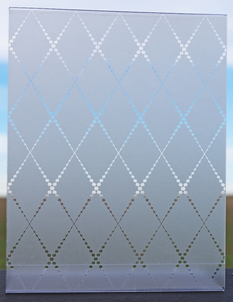 Argyle Style Pattern for Frosted Window Vinyl - Etsy