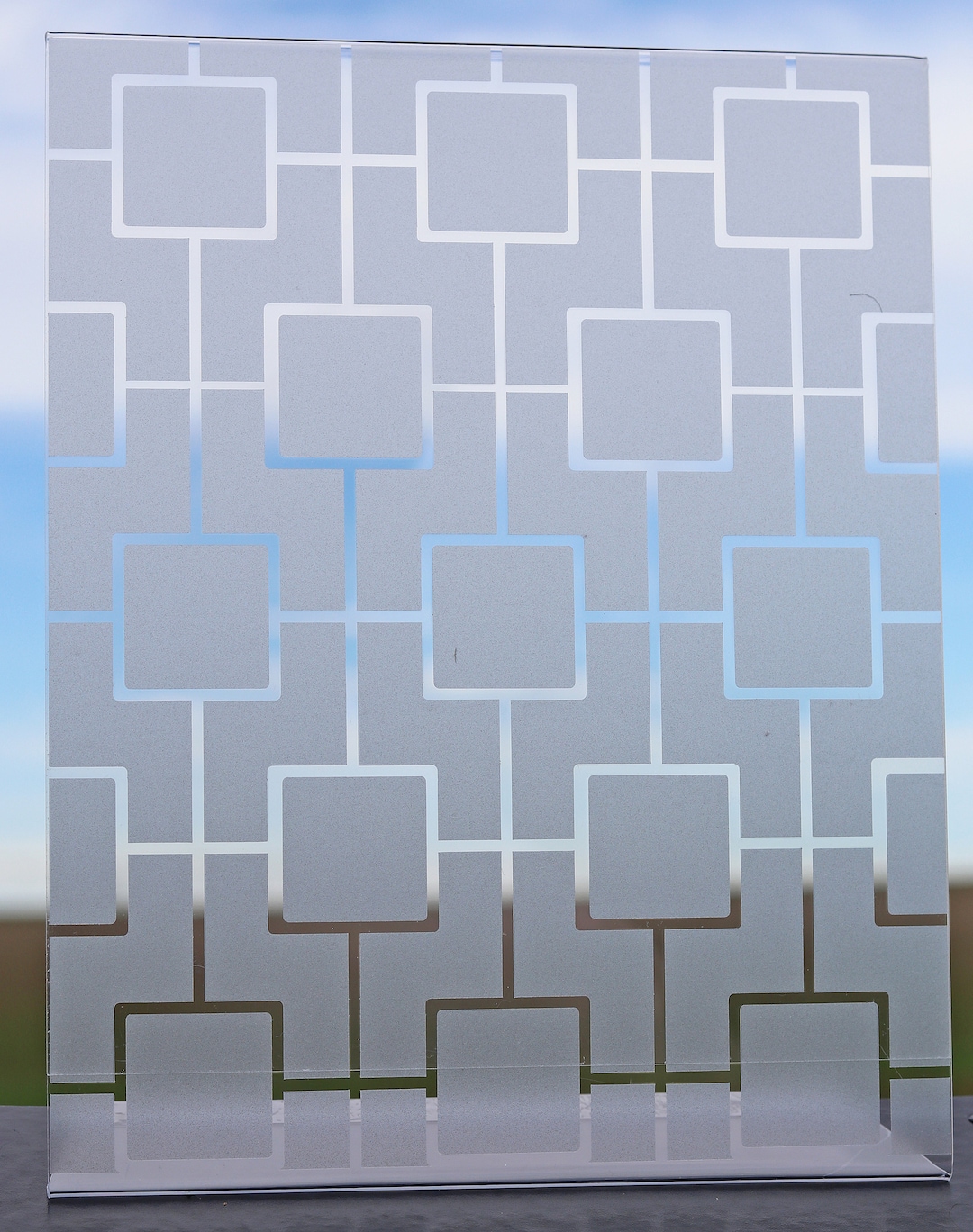 Contempo Style Pattern for Frosted Window Vinyl - Etsy