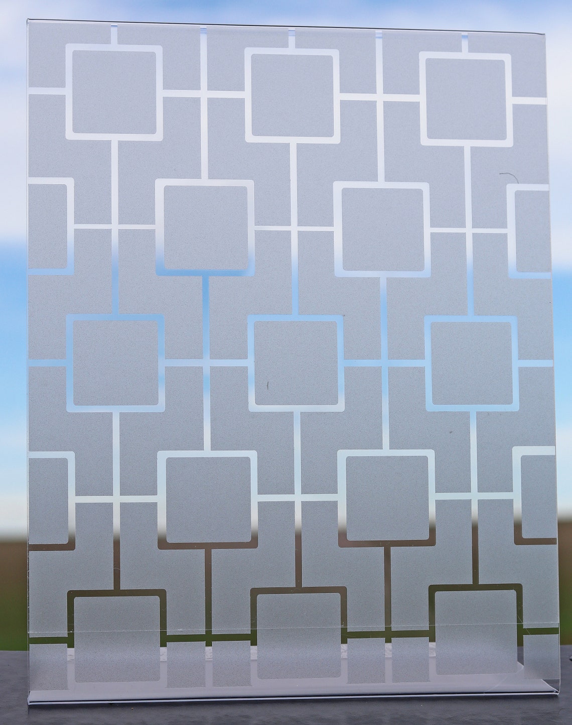 Contempo Style Pattern for Frosted Window Vinyl - Etsy