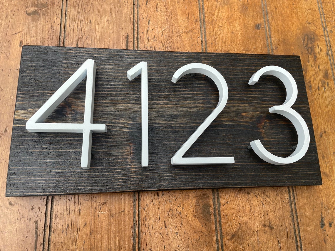 Modern Address Signs Modern House Number Sign Modern House - Etsy