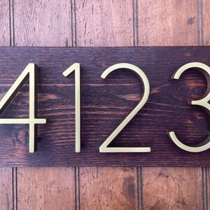 Modern Address Signs Modern House Number Sign Modern House - Etsy