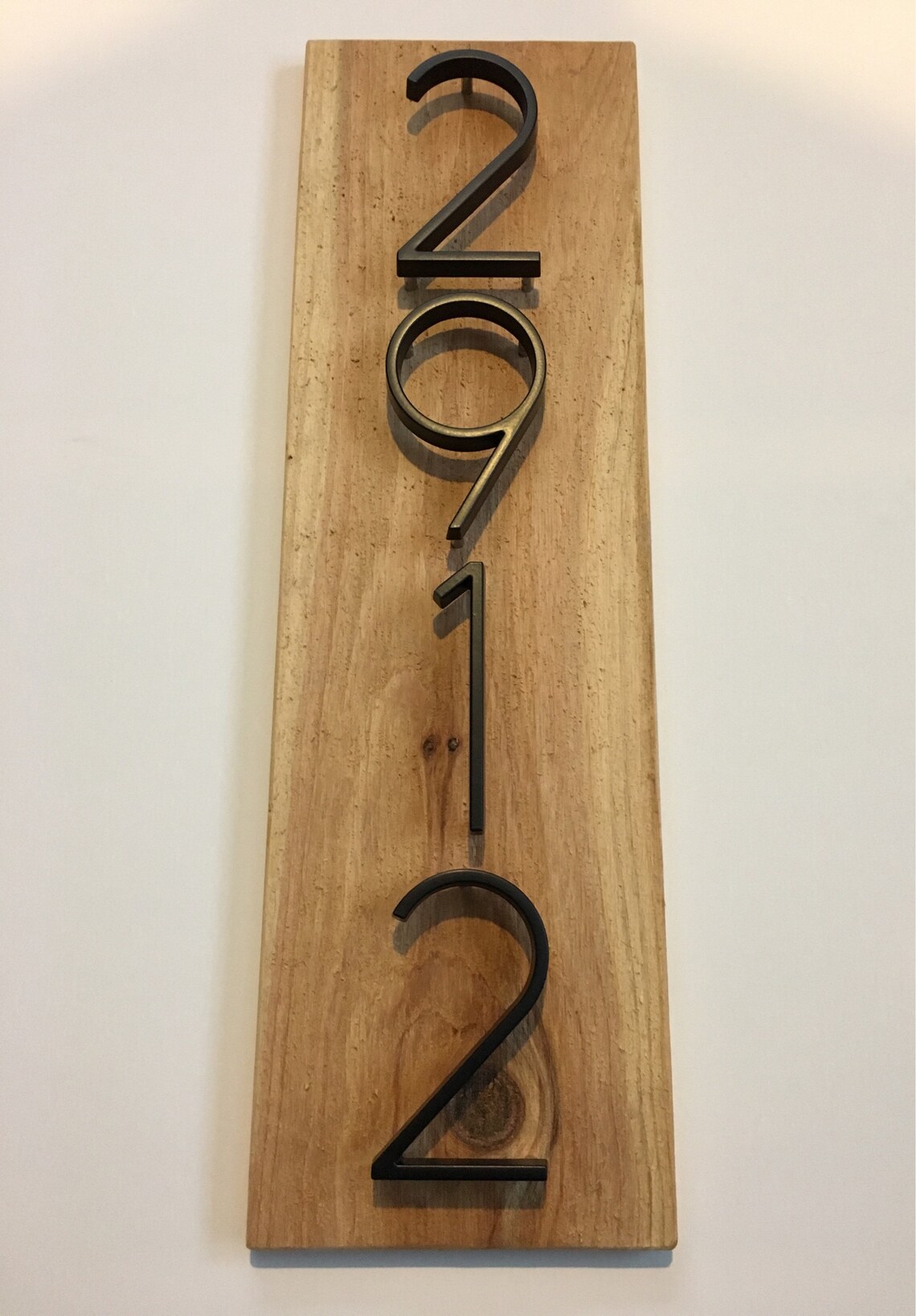 Vertical House Numbers Sign Modern Floating House Numbers - Etsy
