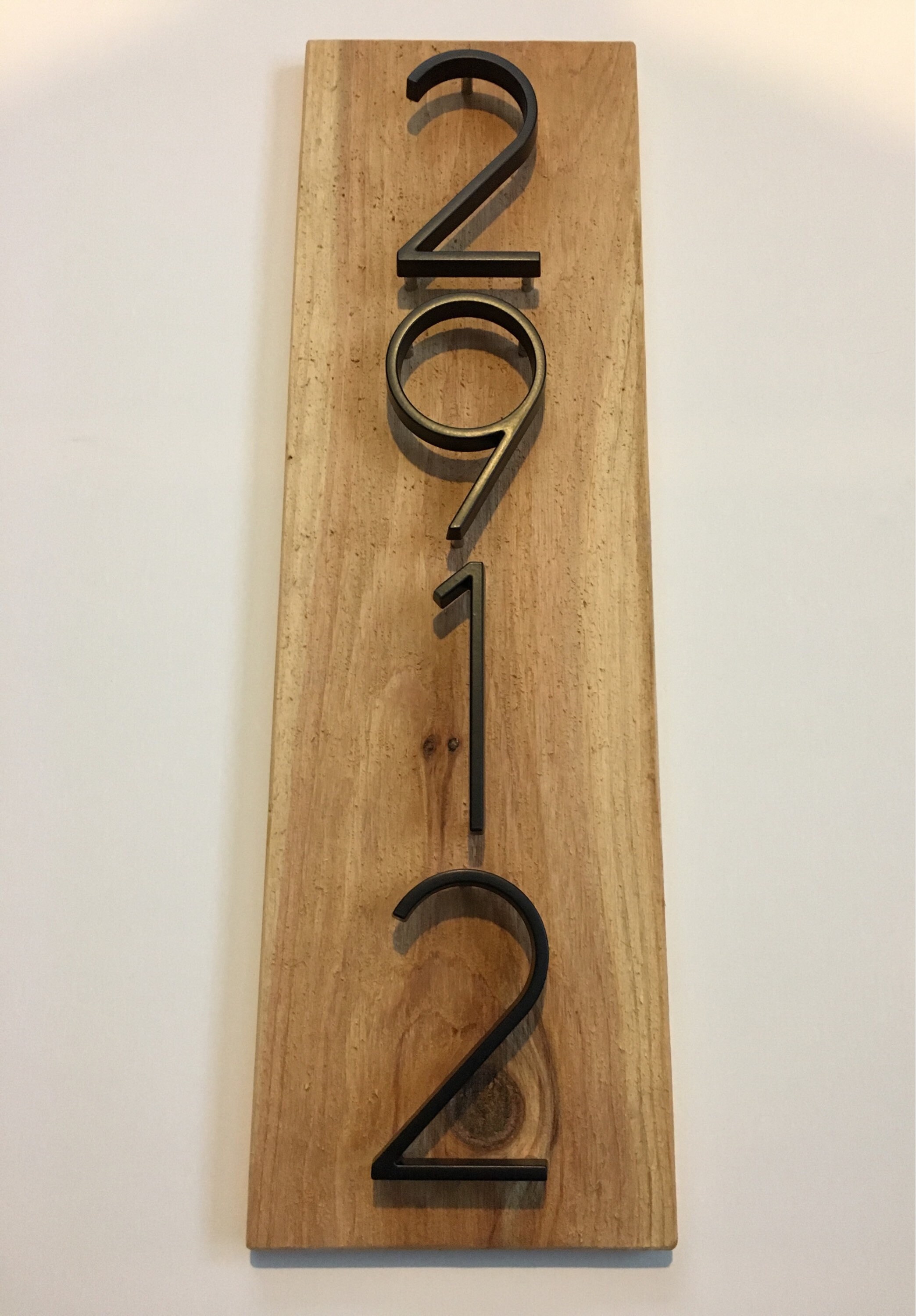 Vertical House Numbers Sign Modern Floating House Numbers - Etsy