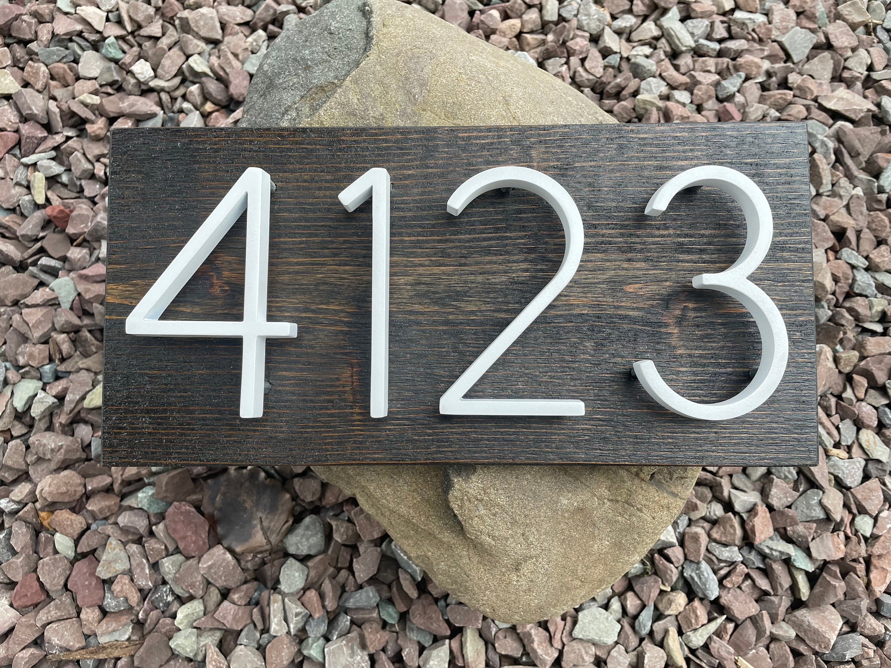 Modern Address Signs Modern House Number Sign Modern House - Etsy
