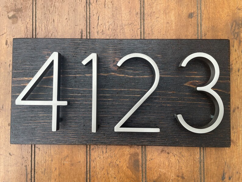 Modern Address Signs Modern House Number Sign Modern House - Etsy