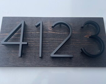 Modern Address Sign Modern House Number Sign Modern House Numbers ...