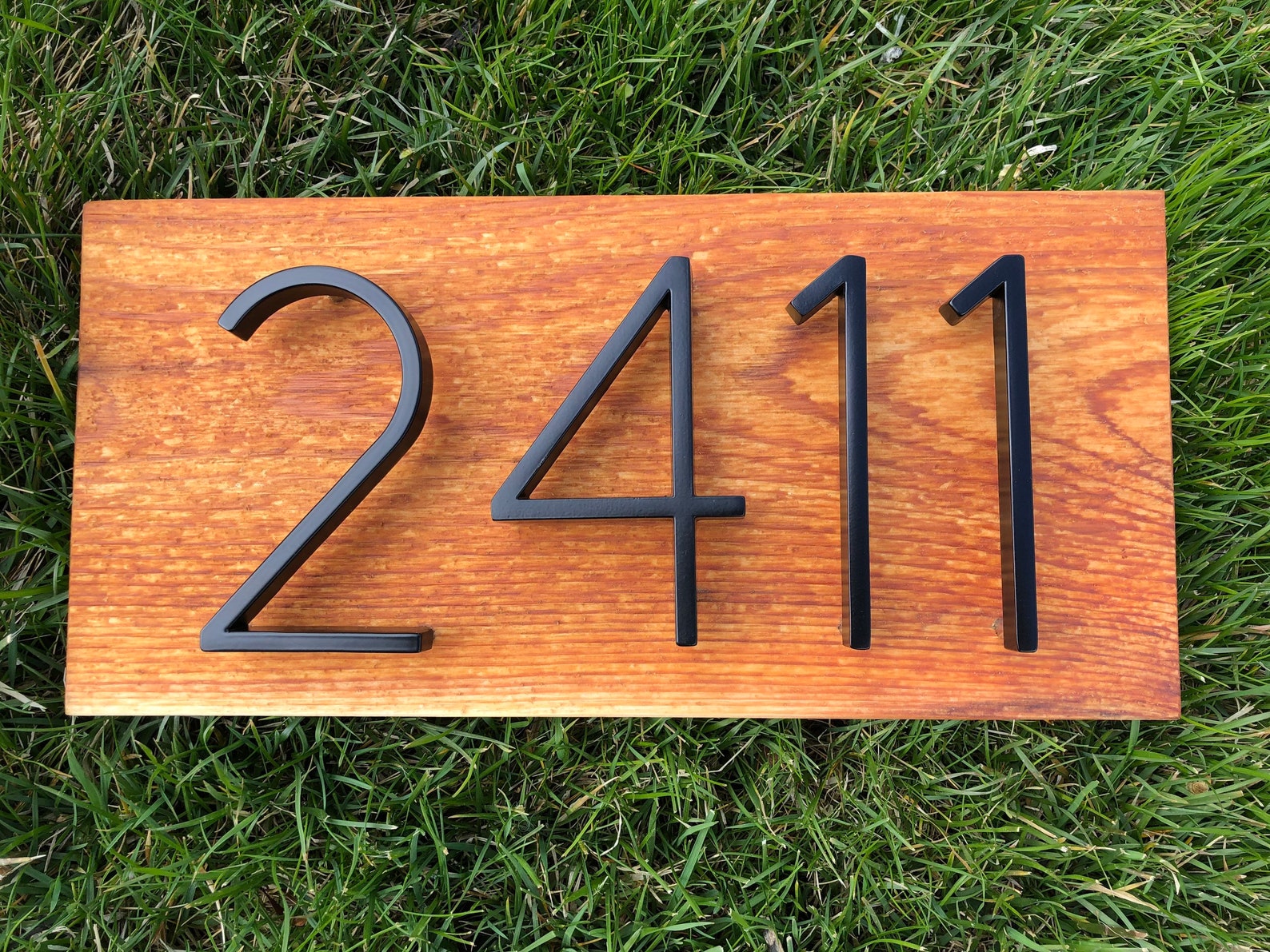 House Number Sign Modern Rustic Custom Personalized - Etsy