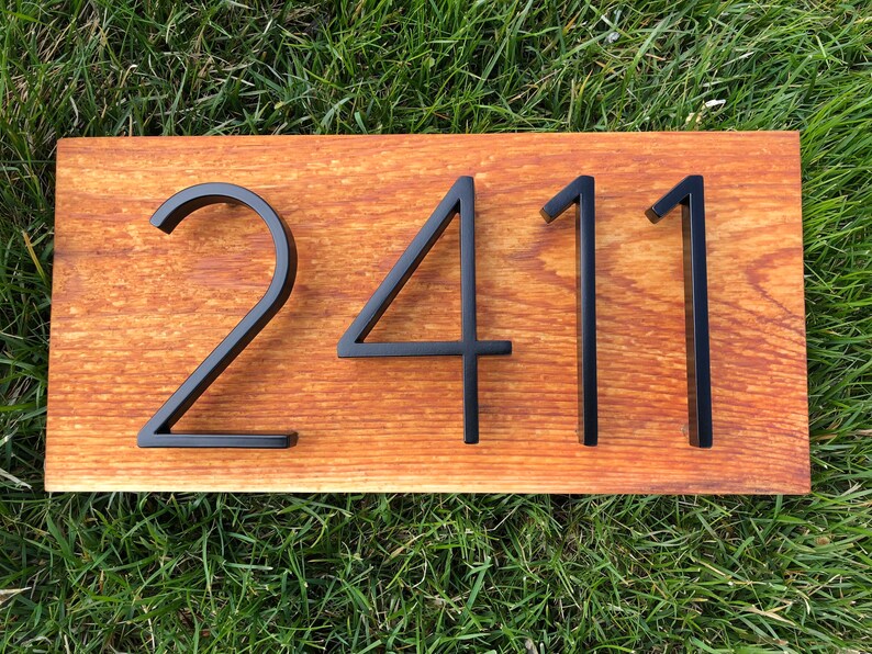 Modern Address Signs Modern House Number Sign Modern House - Etsy UK