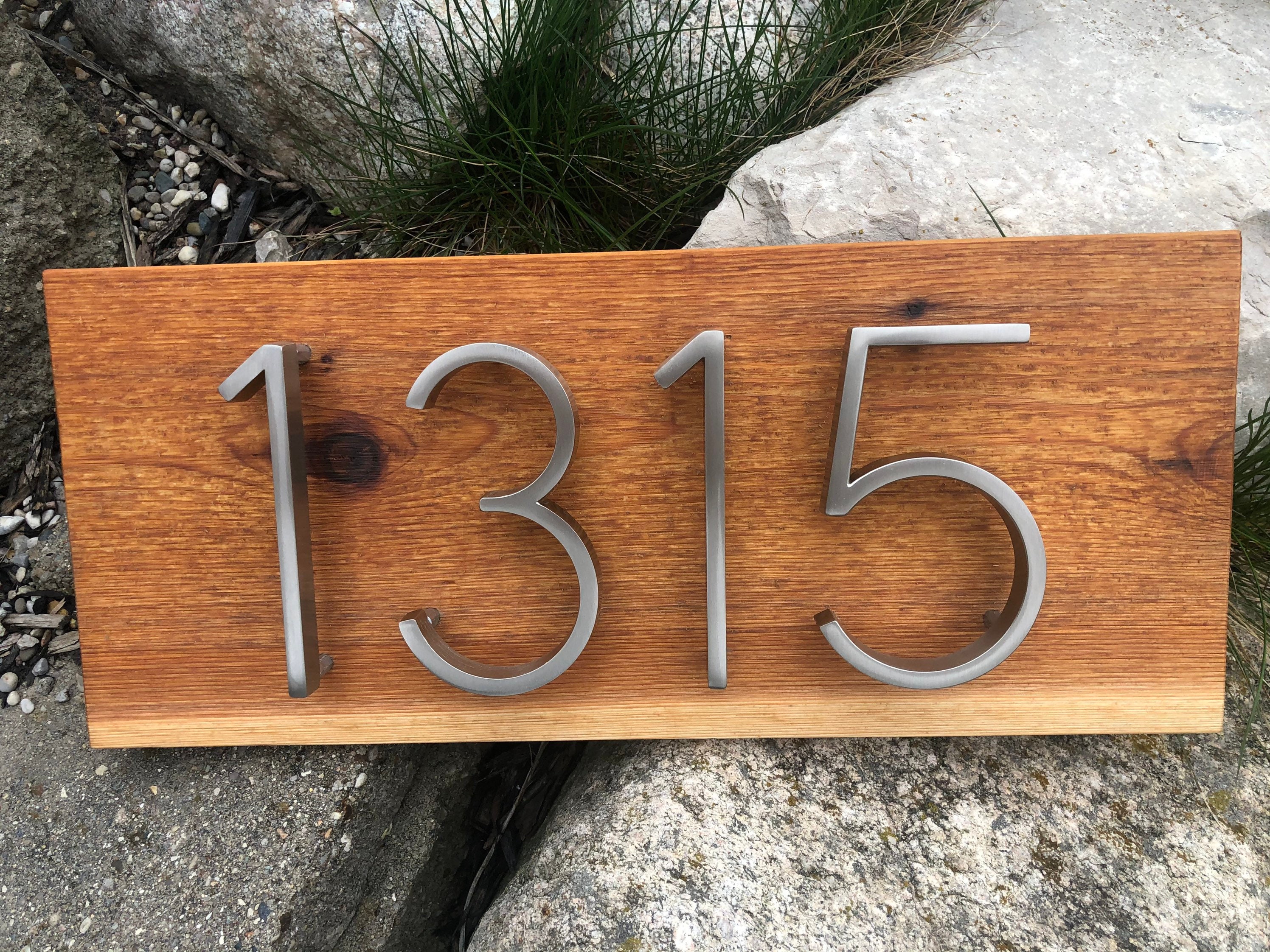 Modern Address Signs Modern House Number Sign Modern House - Etsy UK