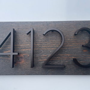Modern Address Signs Modern House Number Sign Modern House - Etsy