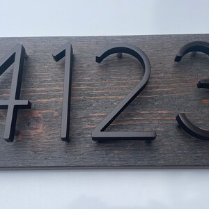 Modern Address Signs Modern House Number Sign Modern House - Etsy