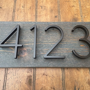 Modern Address Signs Modern House Number Sign Modern House - Etsy