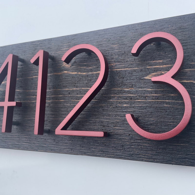 Modern House Number - Etsy