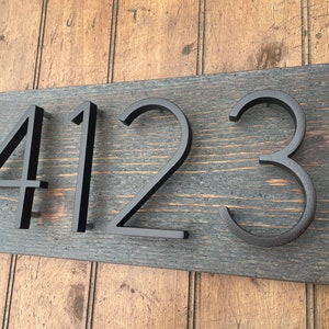 Modern Address Signs Modern House Number Sign Modern House - Etsy
