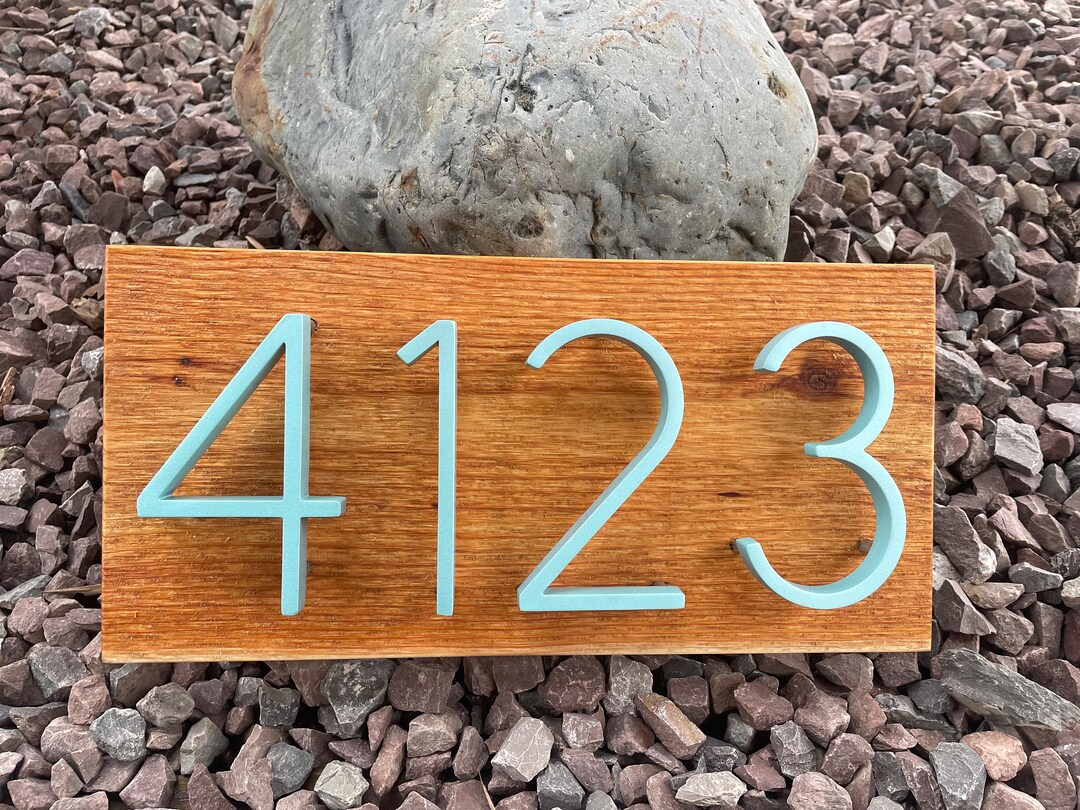 Modern Address Signs Modern House Number Sign Modern House Numbers ...