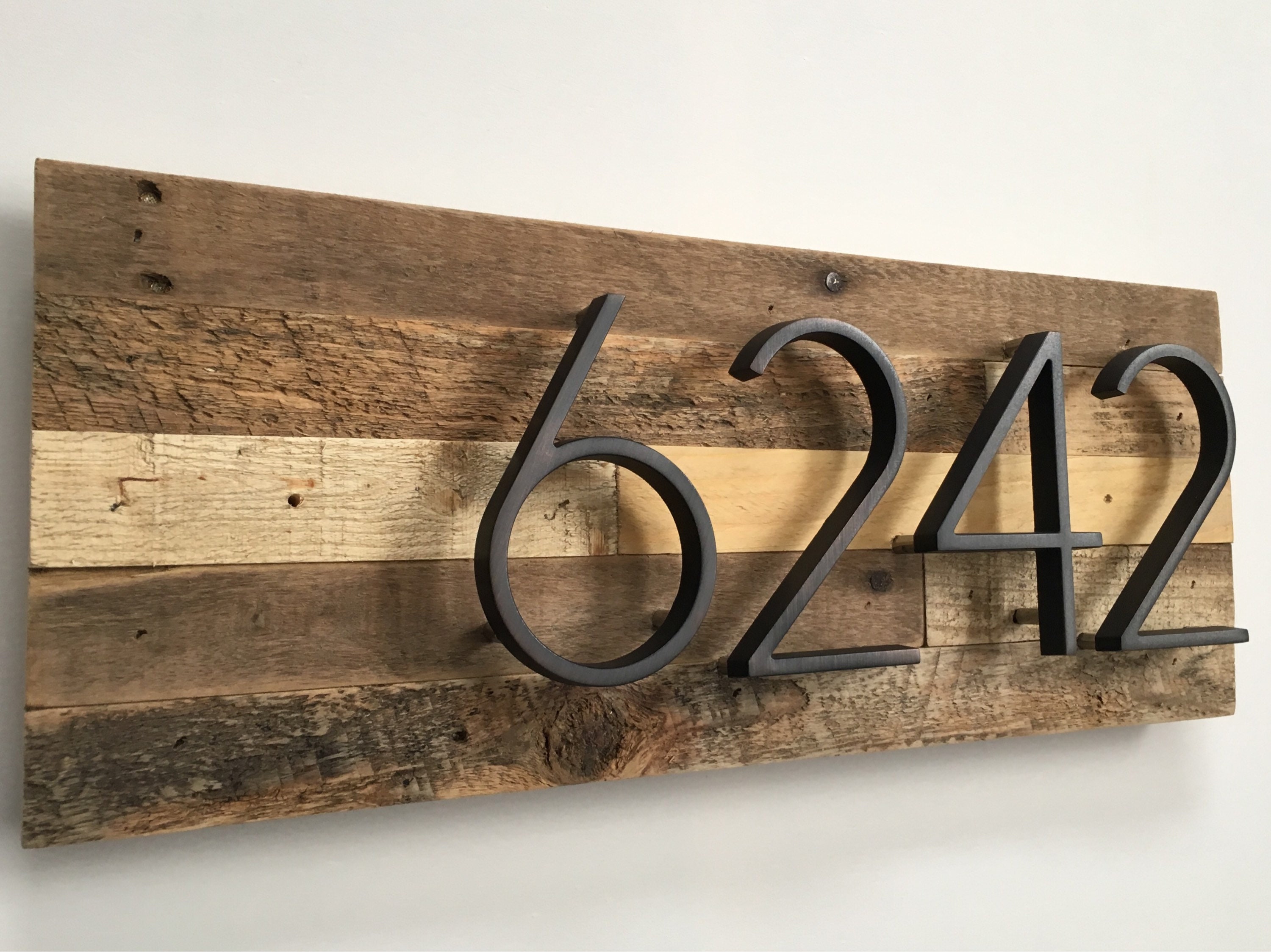 Personalized sign with address numbers House Number Sign Modern house ...