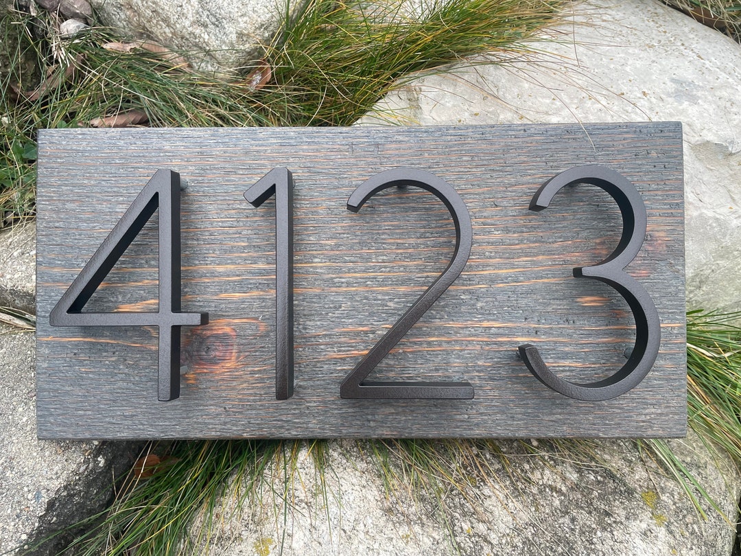Modern Address Signs Modern House Number Sign Modern House - Etsy