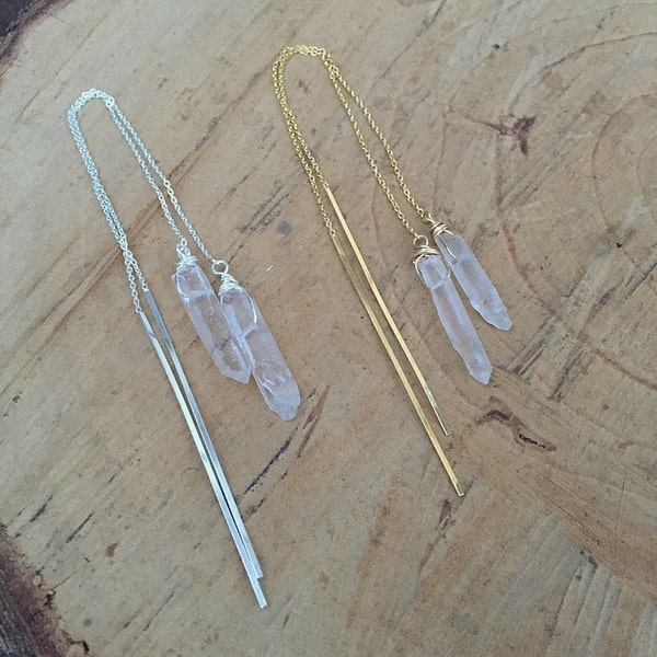 Threader Earrings - Etsy