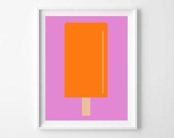Popsicle print | Etsy