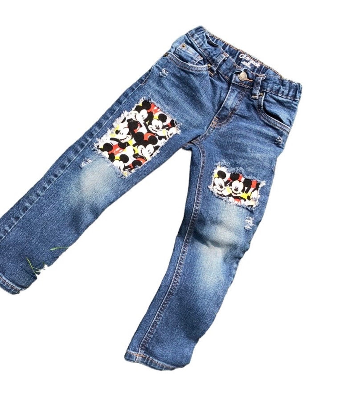 Mickey Mouse Jeans Distressed, Disneyland Jeans Boys, Birthday Jeans ...