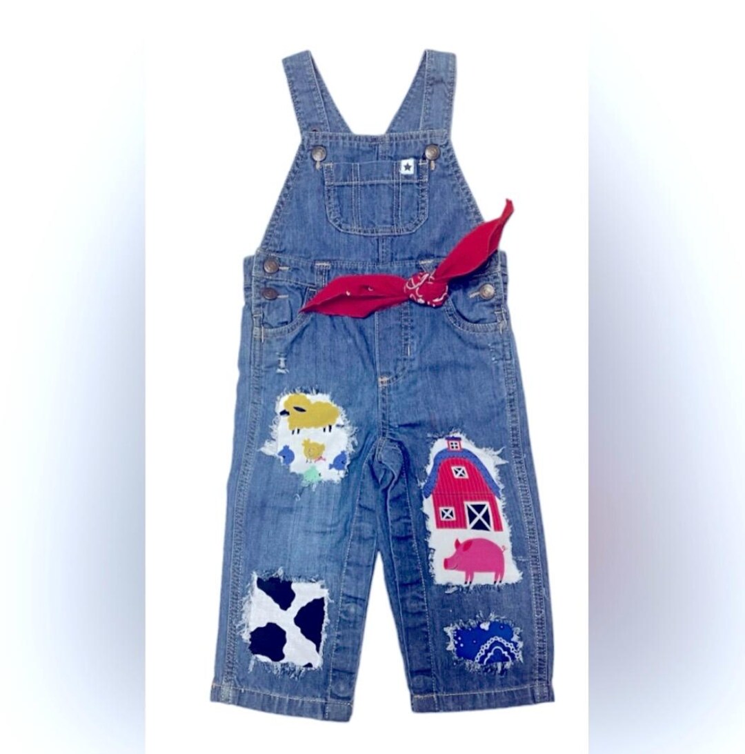 FARM Overalls / Birthday Cow Overall's / 18 Months - Etsy