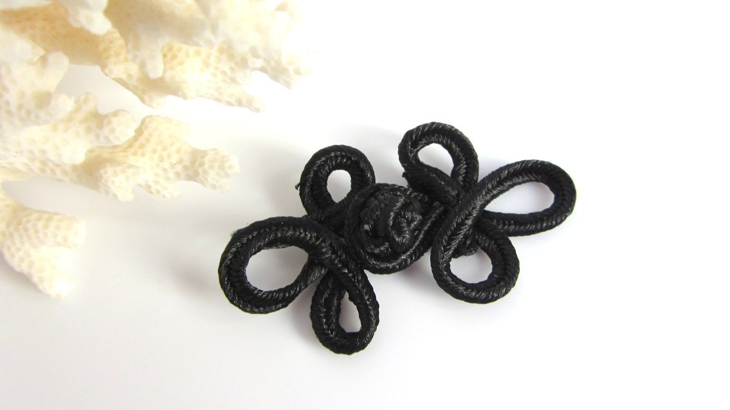 Miniature Frog Closure Small Black Button Closure Doll Clothes Infant ...