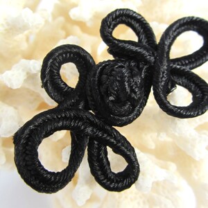 Miniature Frog Closure Small Black Button Closure Doll Clothes Infant ...