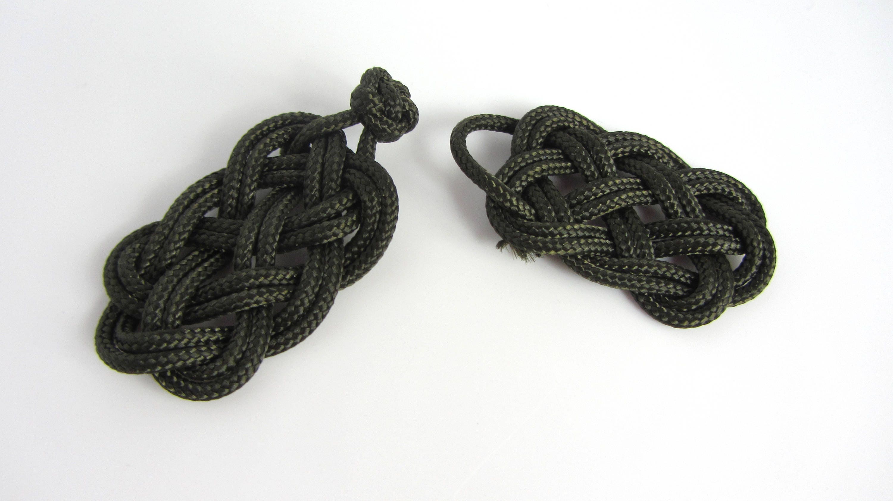 Olive Green Frog Closure Celtic Coat Button Fastener Sweater - Etsy