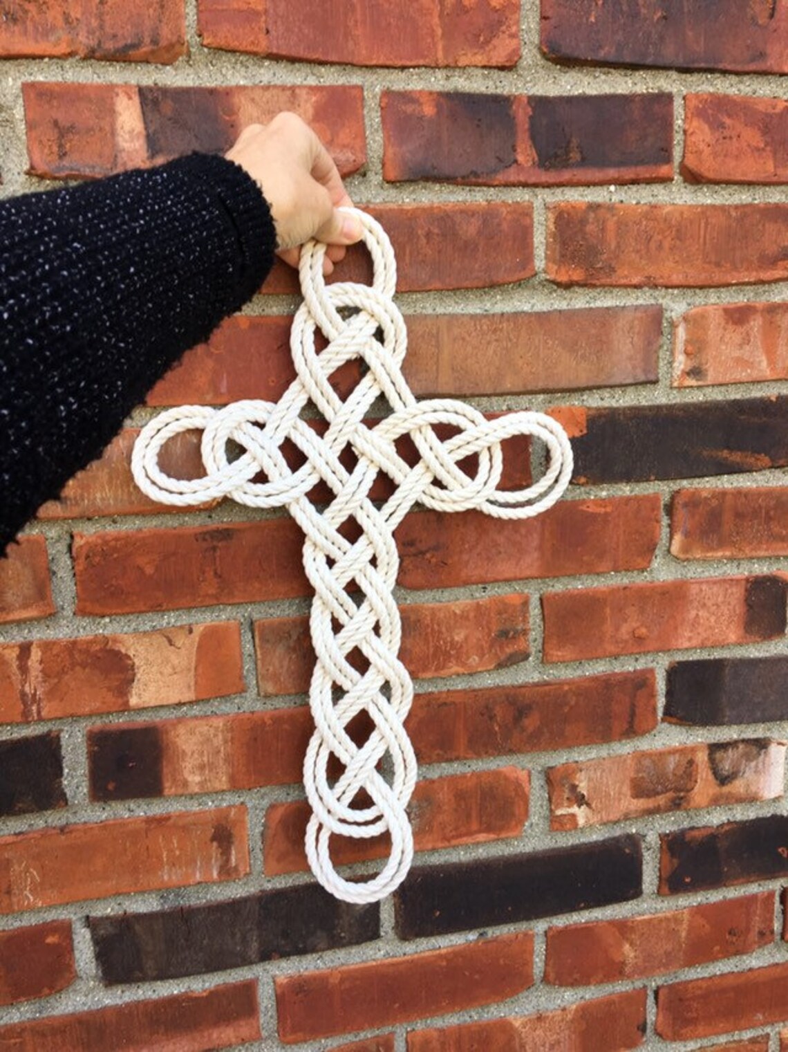 Large Rope Cross Easter Wreath for Wedding Ceremony Religious - Etsy