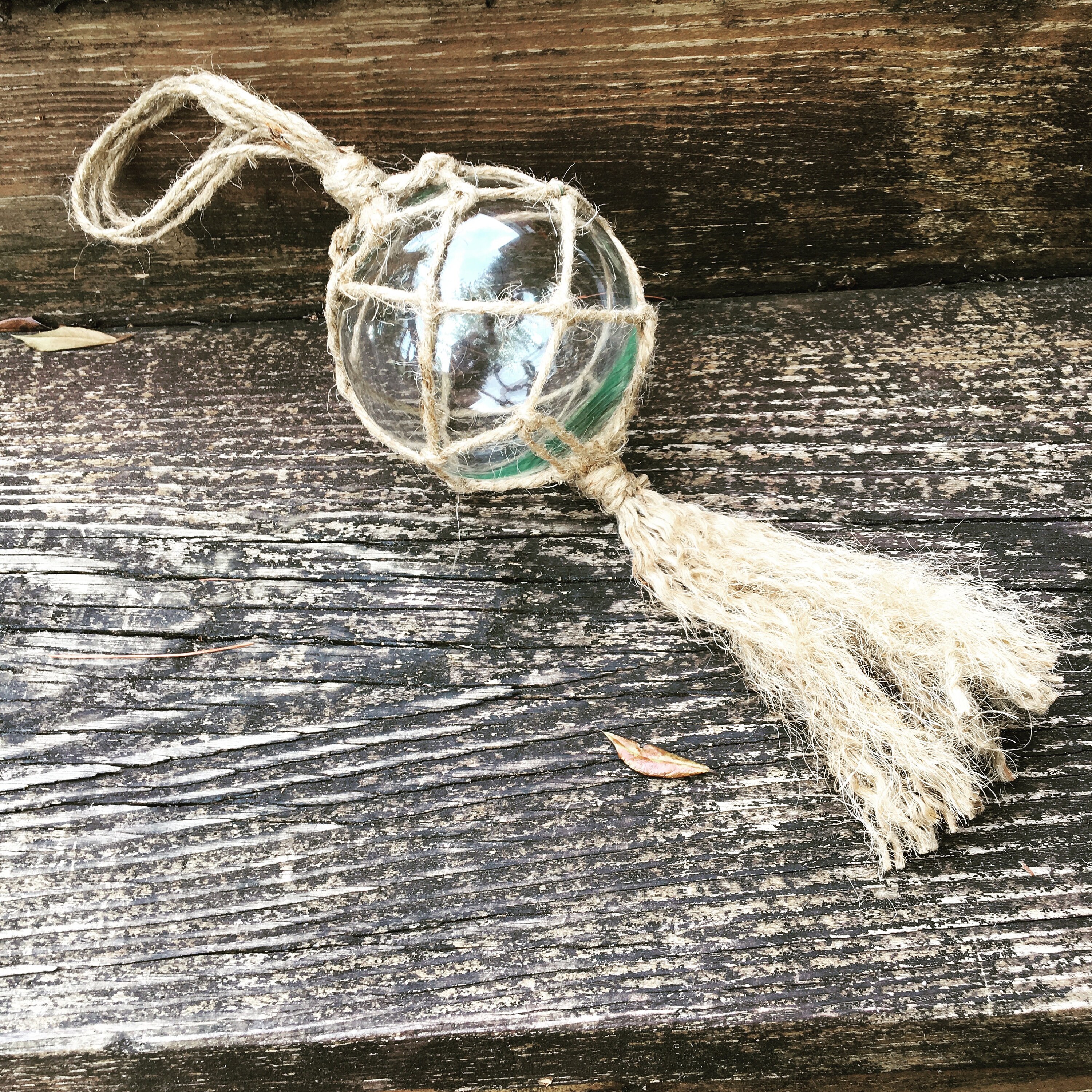 Nautical Glass Ornament Fishing Bobber Buoy Christmas Ornament Beach ...