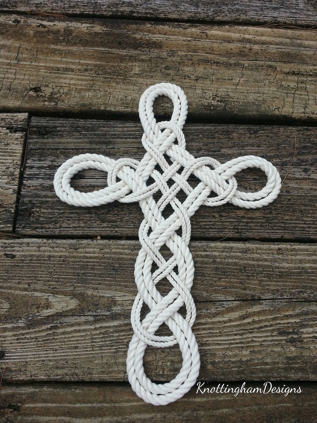 Rope Cross Wedding Ceremony Decor Natural White Cotton Nautical Braided ...