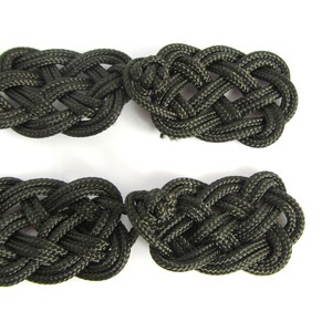 Olive Green Frog Closure Celtic Coat Button Fastener Sweater Clasp ...