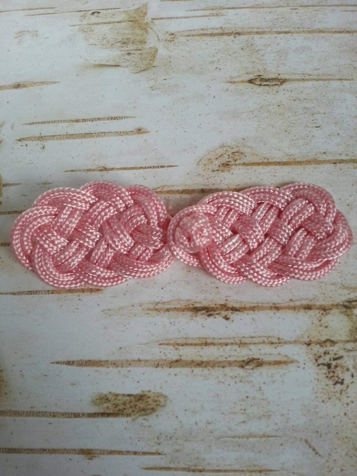 Pink Frog Closure Celtic Knot Strawberry Pink Braided Nylon | Etsy