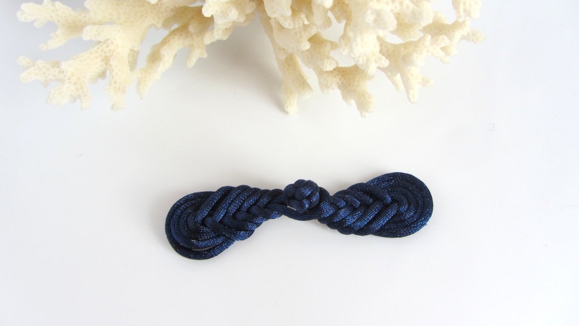 Frog Closure Navy Blue Hand Tied Chinese Knots Button Knot - Etsy