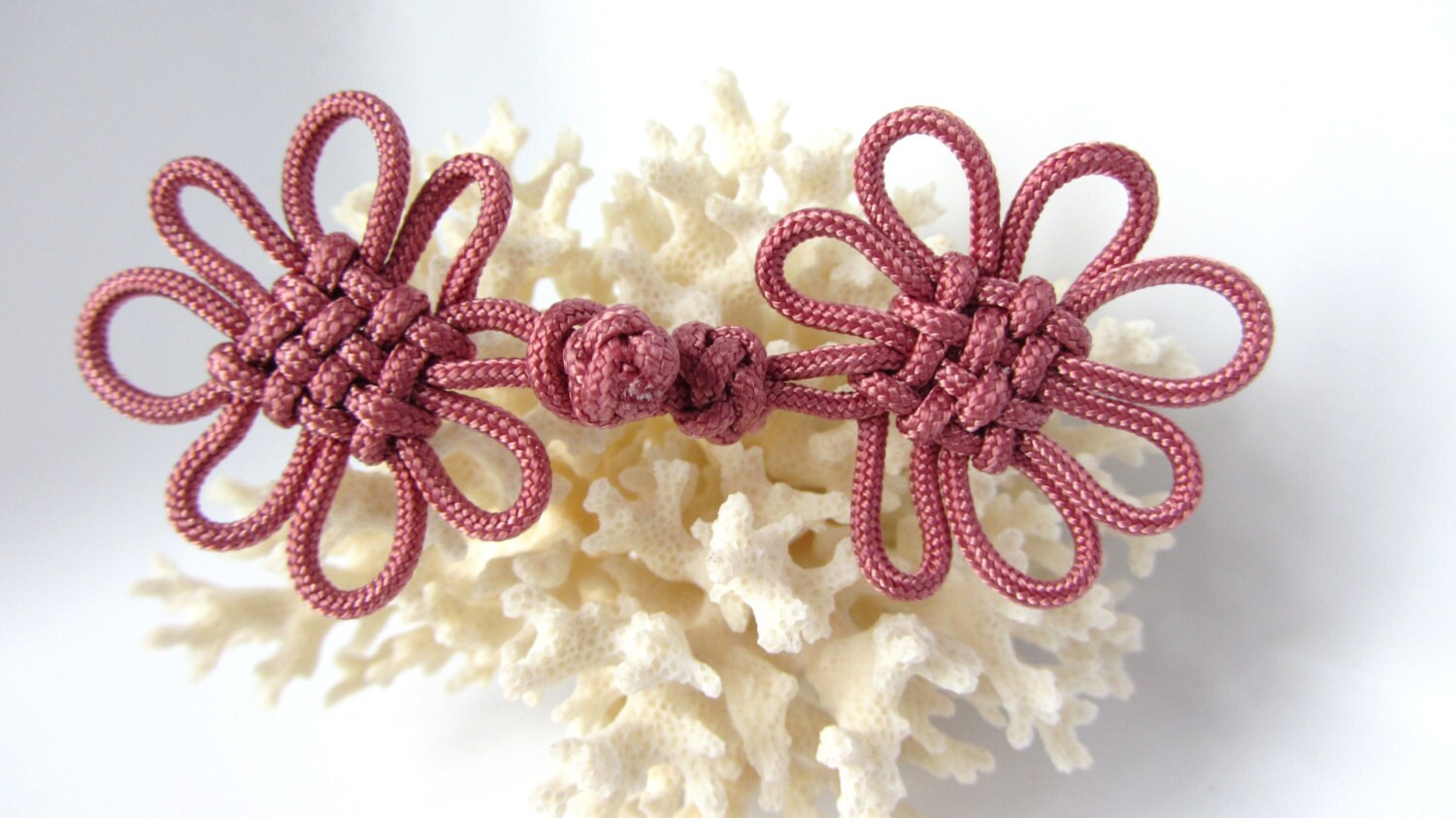 Frog Closures Pan Chang Flower Knot Fasteners Rose Knotting Cord Coat ...