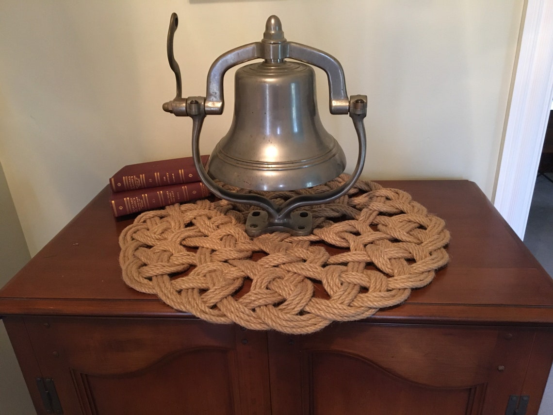 Large Mat 24 Inches Round in Jute Rope for Farmhouse Rustic - Etsy