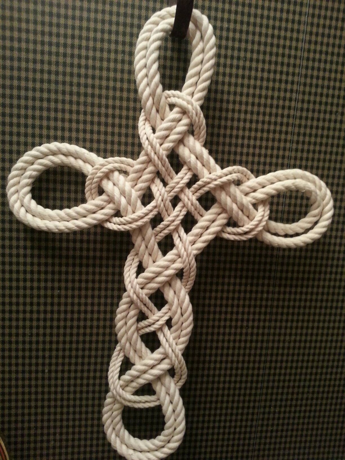 Rope Cross Wedding Ceremony Decor Natural White Cotton | Etsy