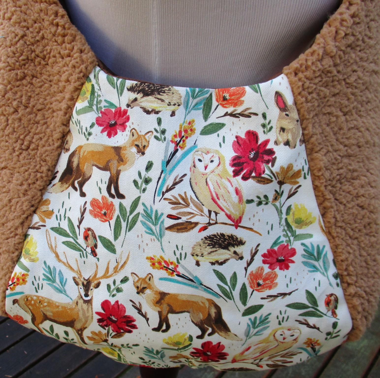 Hobo Bag, Sherpa Bag, Forest Animals, Slouch Bag, Shoulder Bag, Project ...