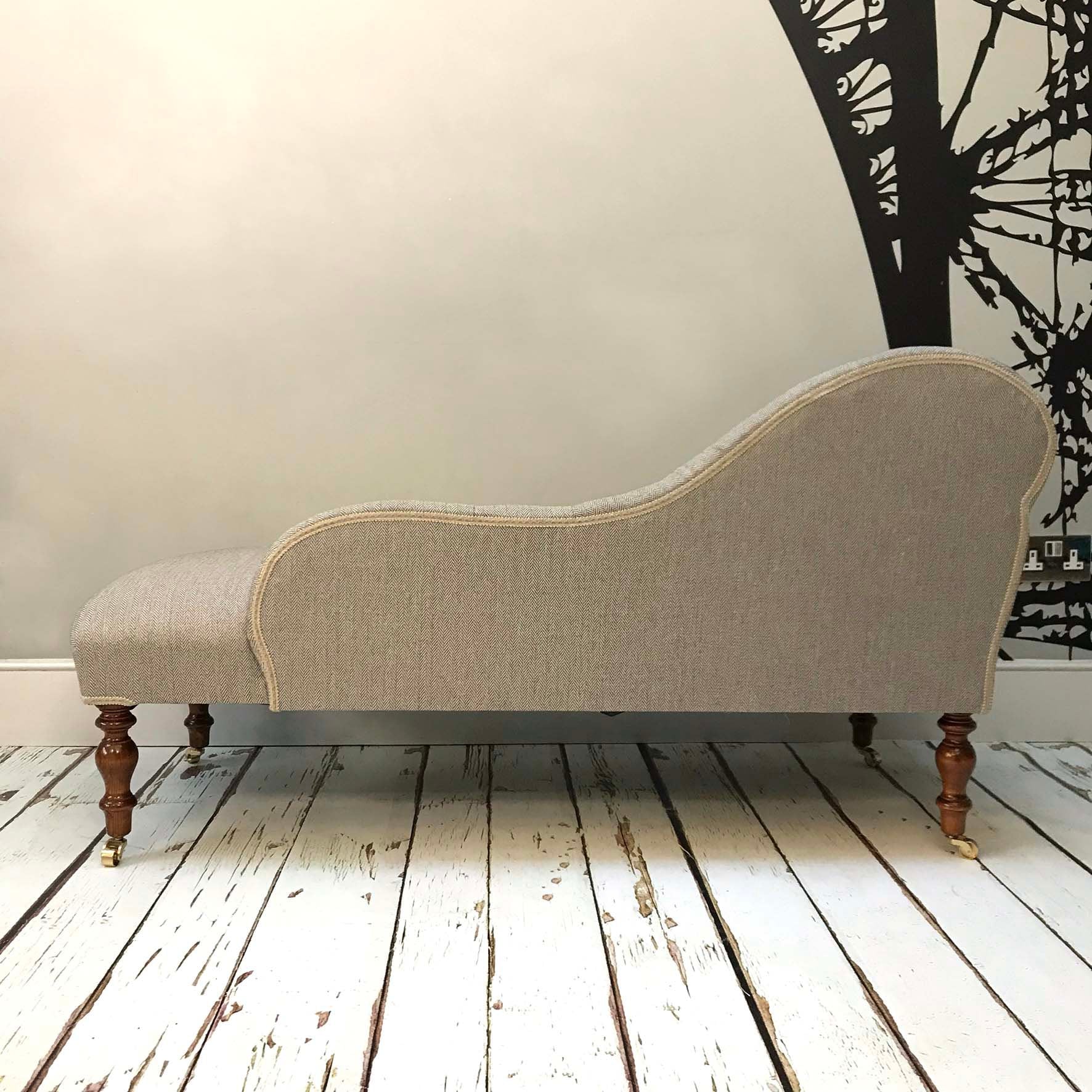Marple Mid Brown Chaise Longue - Etsy UK